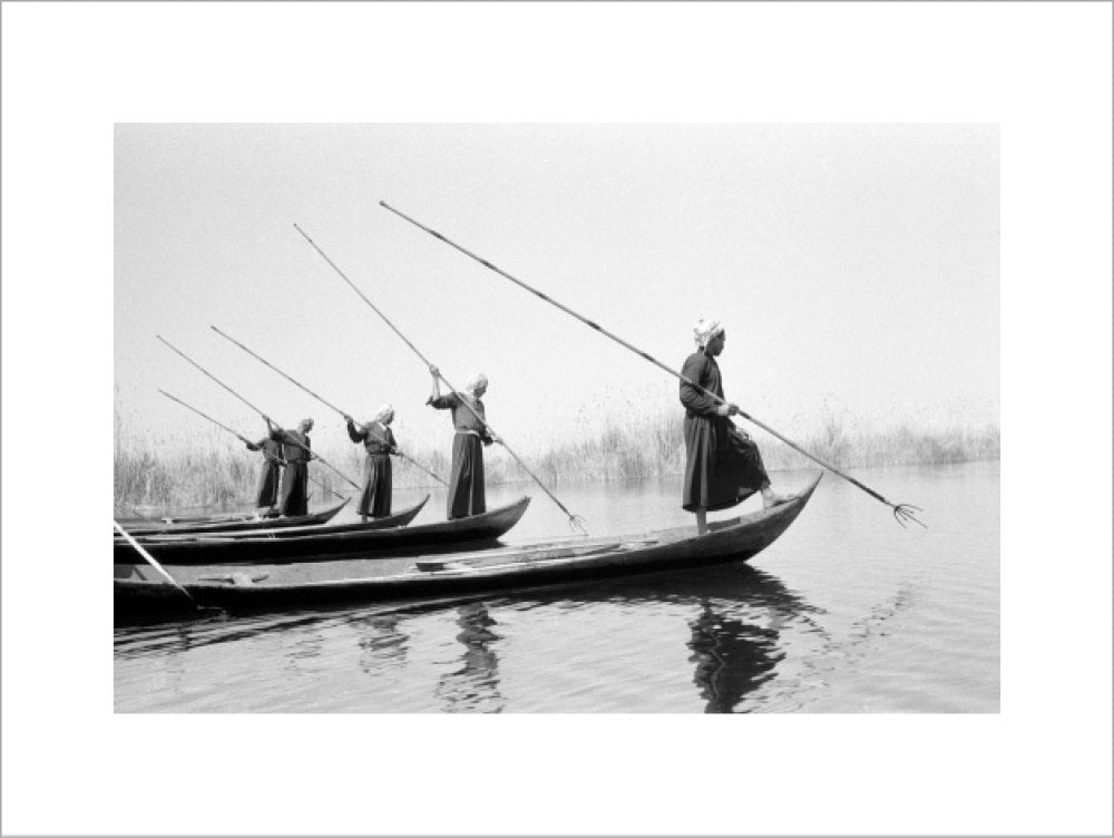 Fartus men spear fishing – Pitt Rivers Museum Prints