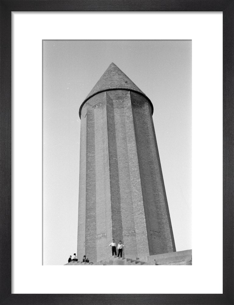 Round brick tower at Gunbad-i-Qabus – Pitt Rivers Museum Prints